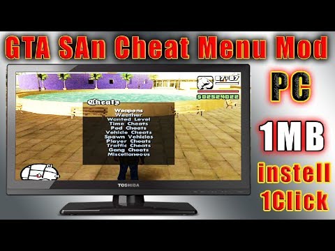 GTA SAN ANDREA CHEAT MENU MOD FOR PC | INSTALLING IN 1 CLICK