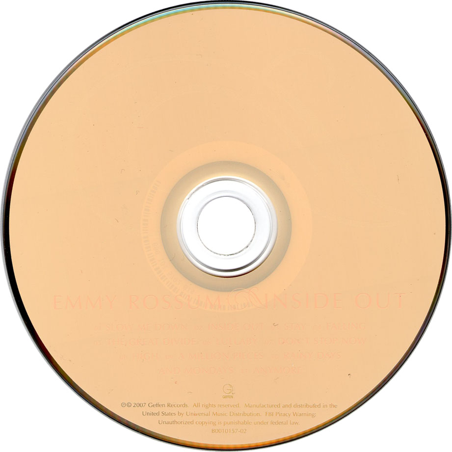 Encarte: Emmy Rossum - Inside Out - Encartes Pop