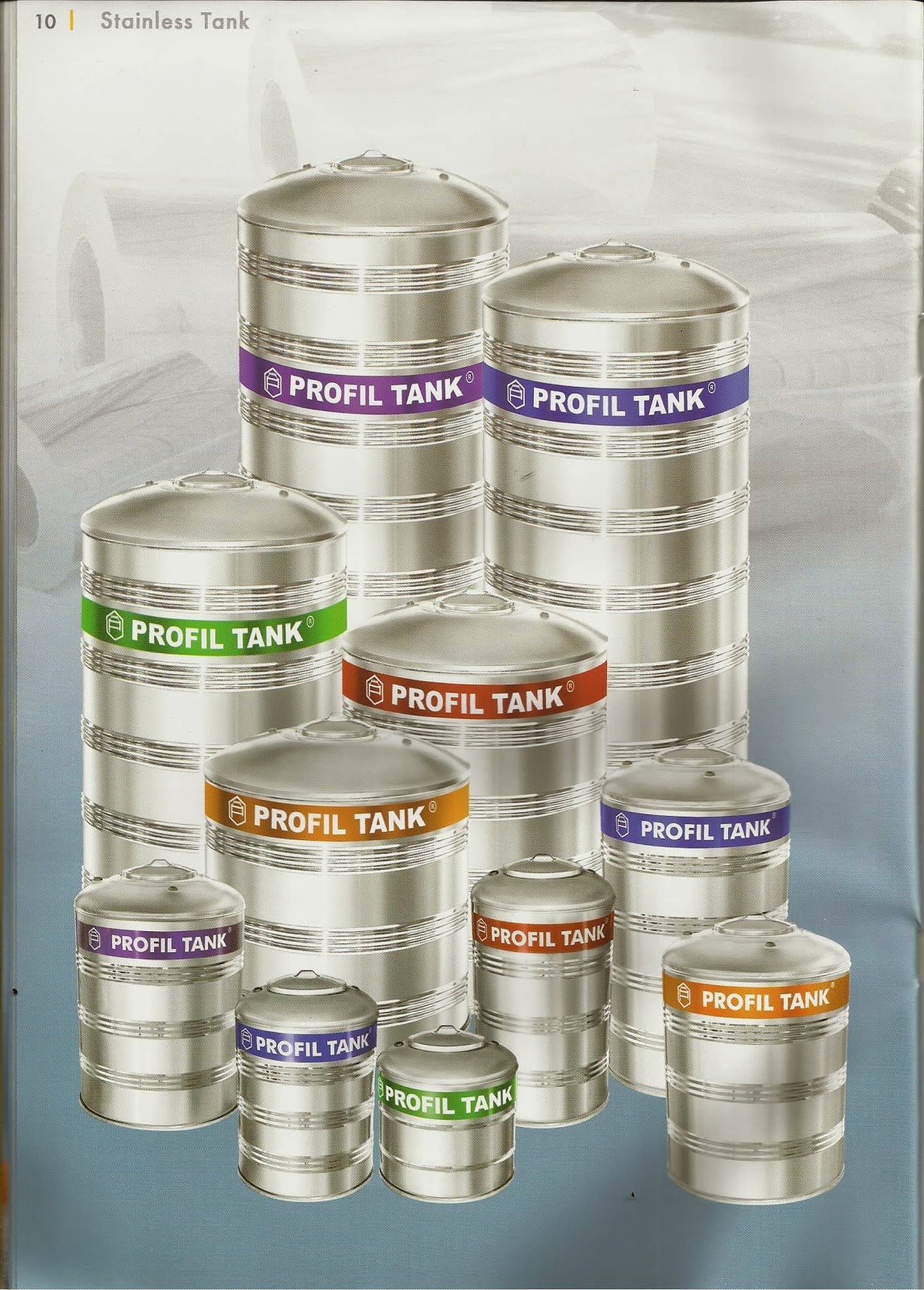 Brosur Profil Tank: Brosur Tandon Air Stainless Steel Profil Tank