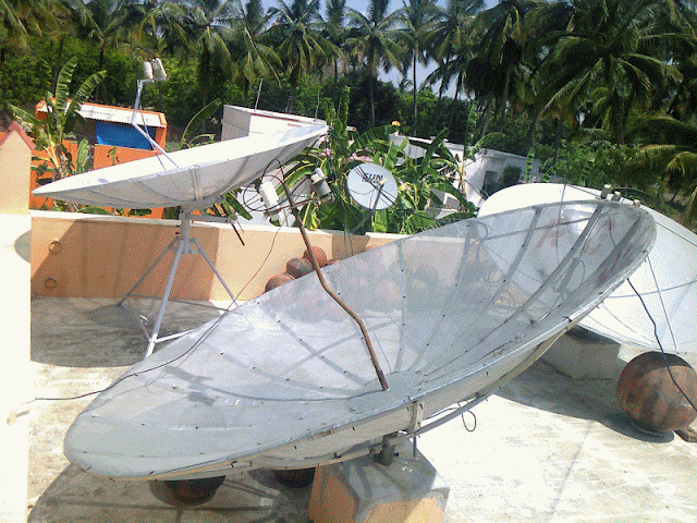 My New Dish Setup for receiving 8 satellites