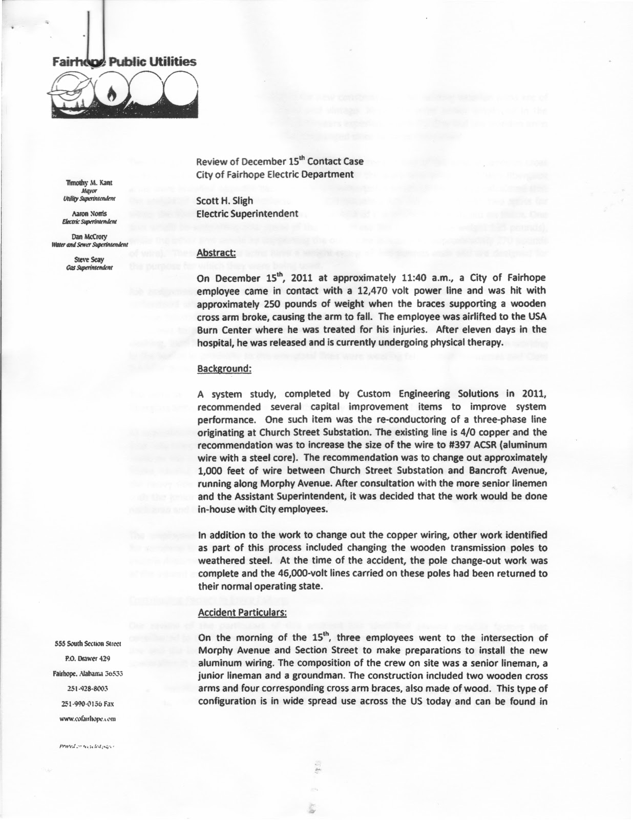 Update Full Electric Accident Report update-full-electric-accident-report
