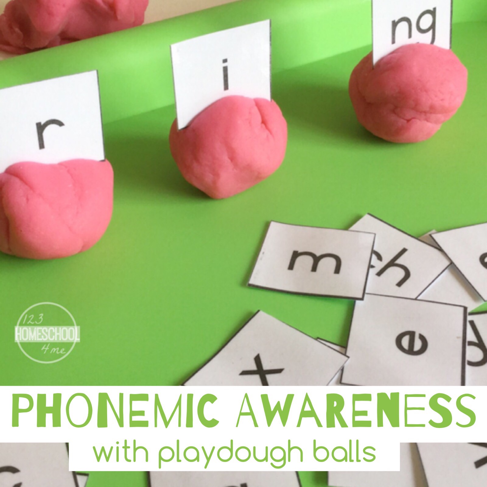 Phonemic Awareness with Playdough Balls