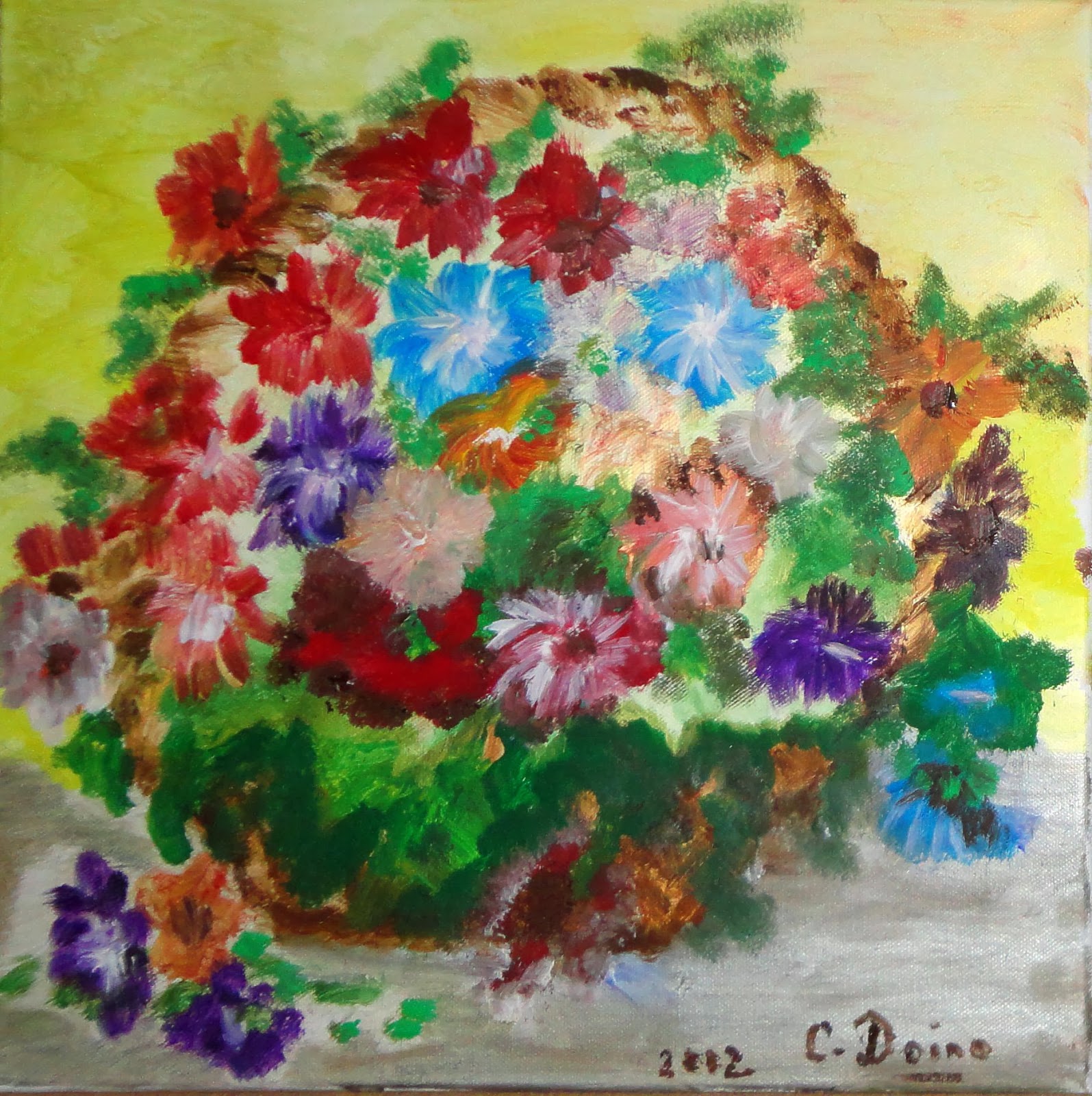 PICTURI MODERNE DECOR: PICTURA--70-- FLORI PENTRU COSTILENA