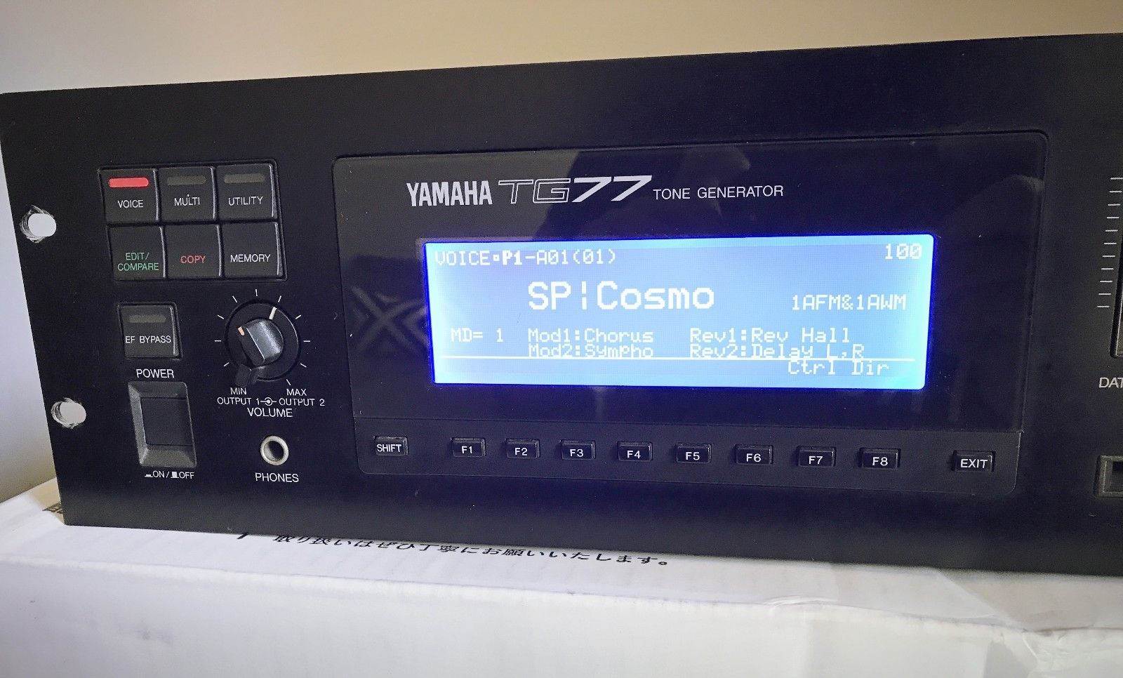 MATRIXSYNTH: Yamaha TG77 FM AWM Synth Module w/ New LCD Upgrade SN QP02189