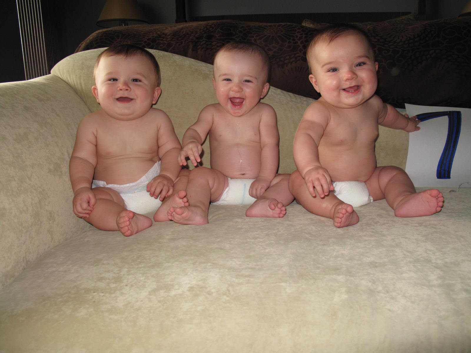 The view from a triplet mommy: SEVEN months of WONDER