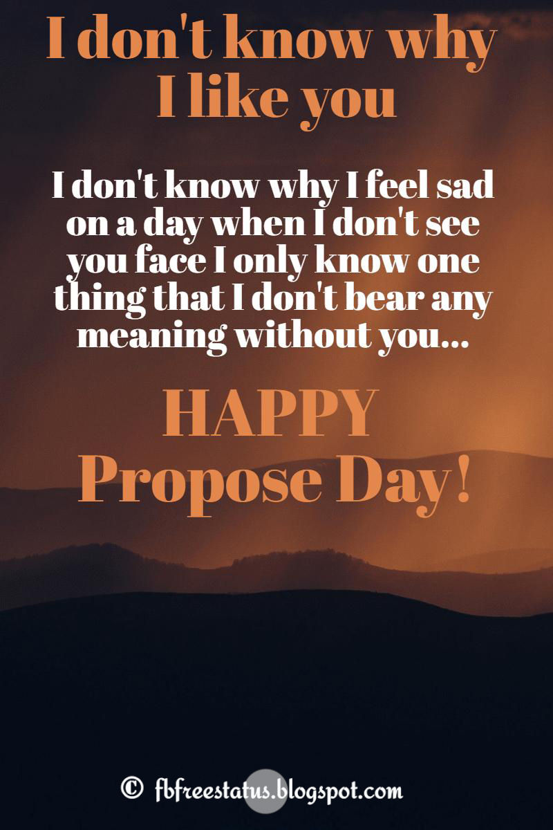 Love Proposal Messages for Propose Day