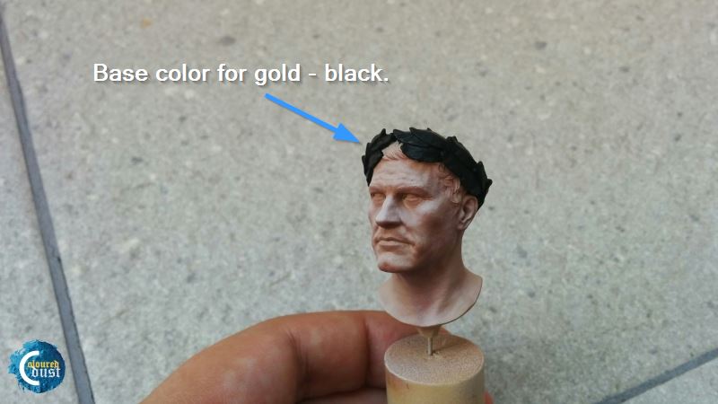 Painting "Gaius Julius Caesar" bust (SBS) | Coloured Dust