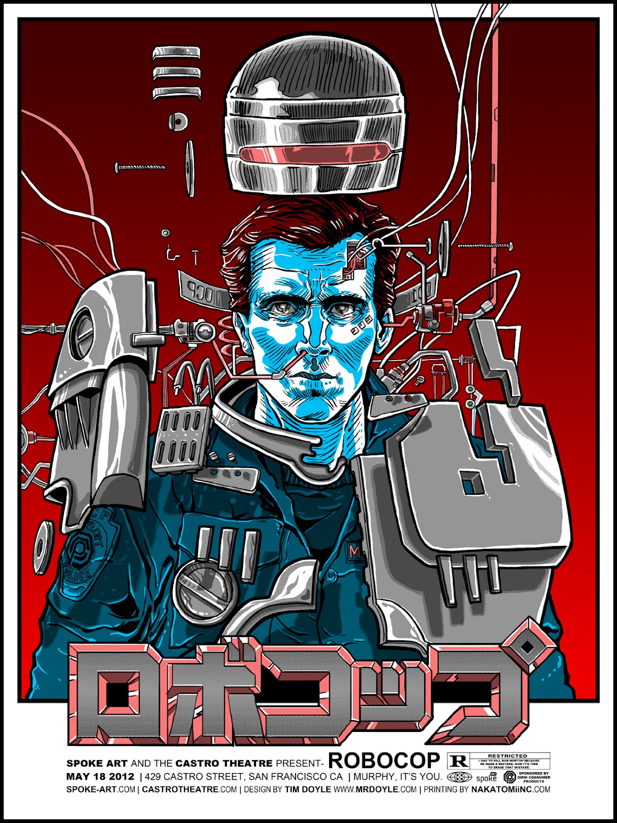 The Geeky Nerfherder: Robocop poster by Tim Doyle