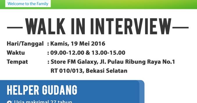 Lowongan Kerja FamilyMart | Lowongan Kerja Terbaru Indonesia