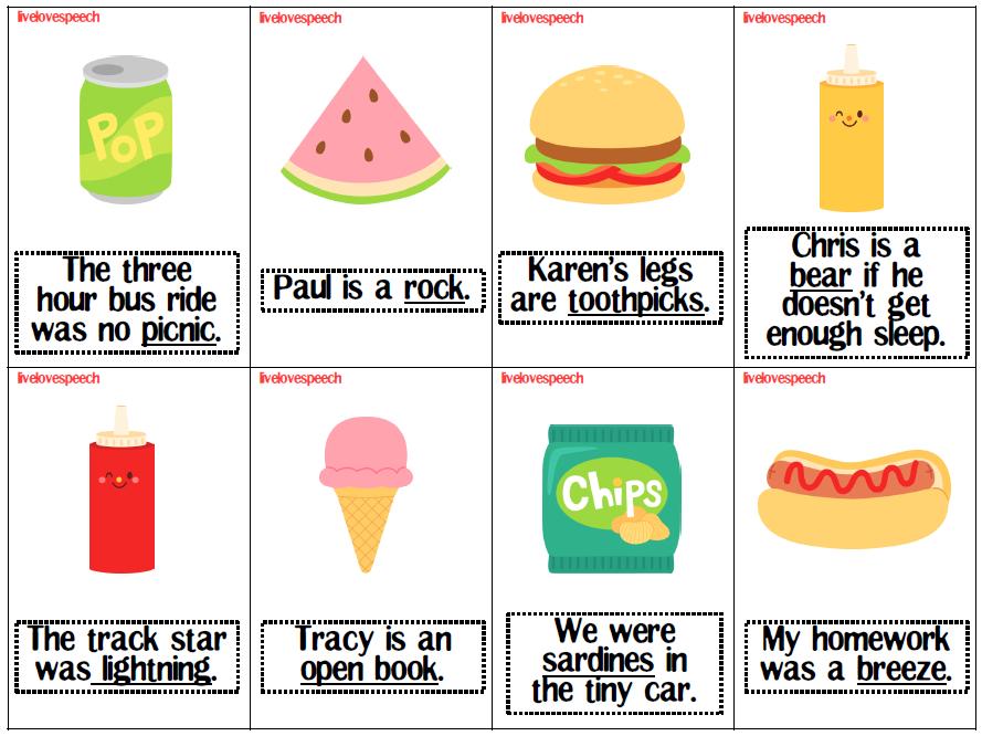 Live Love Speech: BBQ Figurative Language {NEW} Activity