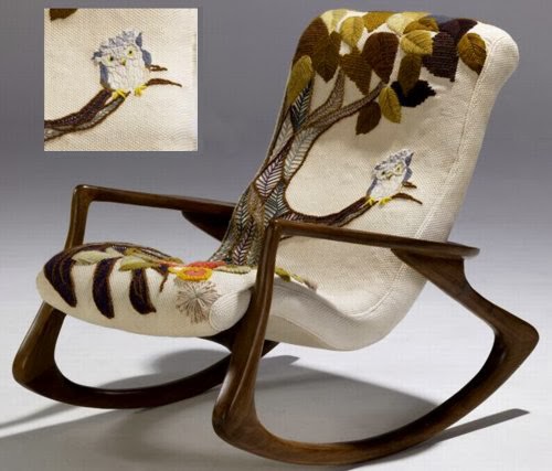 My Owl Barn: Owl Rocking Chair by Erica Wilson and Vladimir Kagan