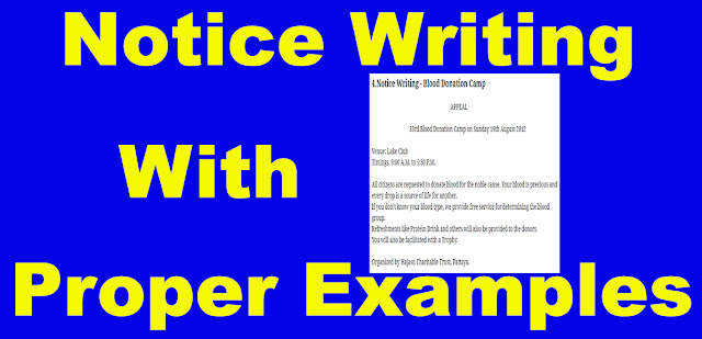 Notice Writing With Proper Example | CodeTextPro
