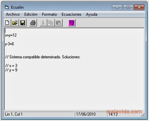Ecuaciones: Programas para elaborar ecuaciones