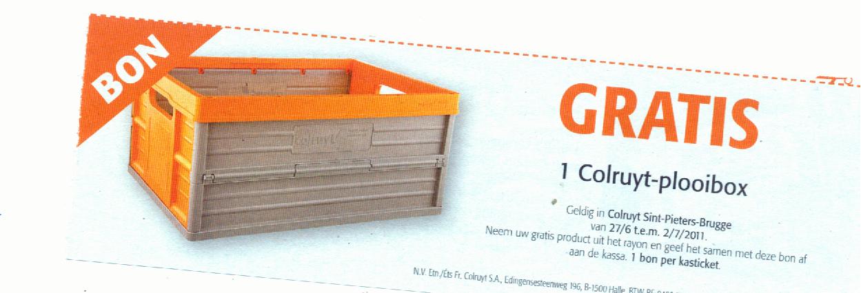 leefgratis: GRATIS PLOOIBOX COLRUYT 10,49 euro erbij :)