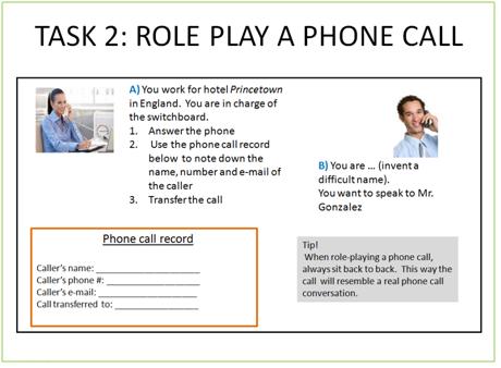 Vocational Training Resources for ESL Teachers: On the phone: Leaving a ...