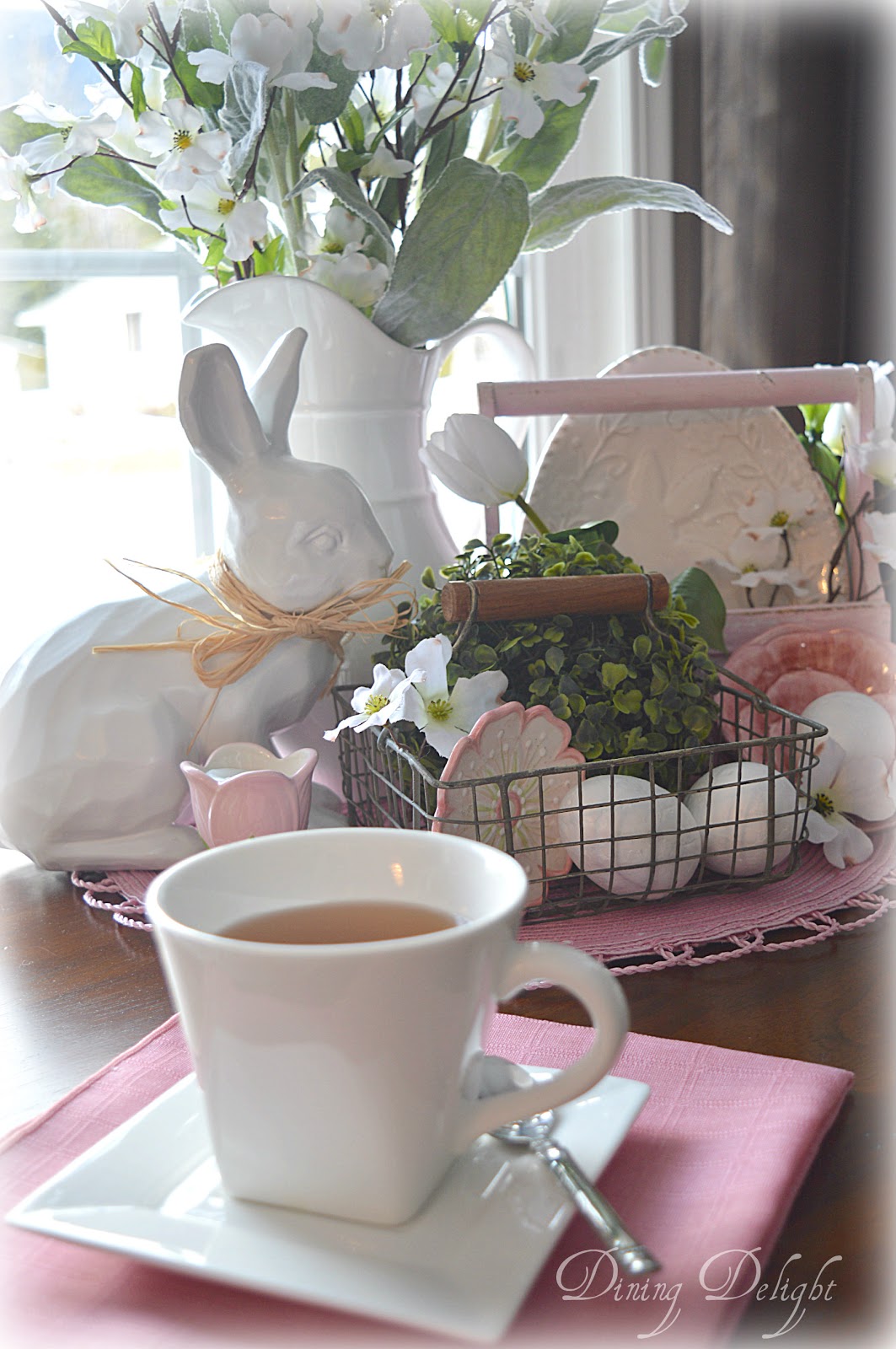 Dining Delight: Pink & White Spring Tea for Two