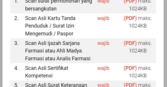 Permohonan STRTTK - PC PAFI PAMEKASAN