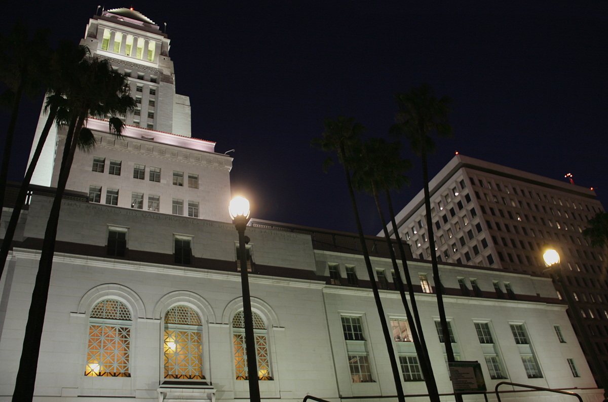 LED Lighting Products SSL: Historic Park around Los Angeles City Hall ...