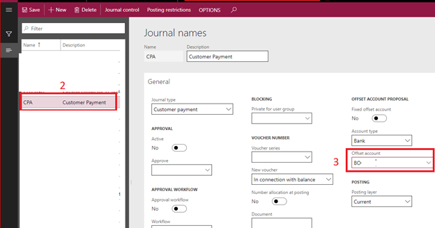 Request: Offset account default in payment journal in D365