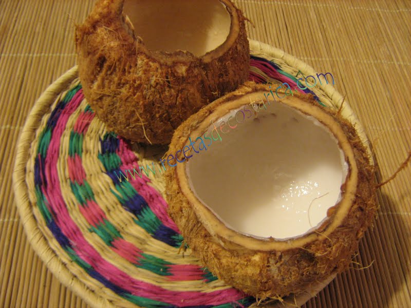 Cocina Costarricense: pipa: batido coctel