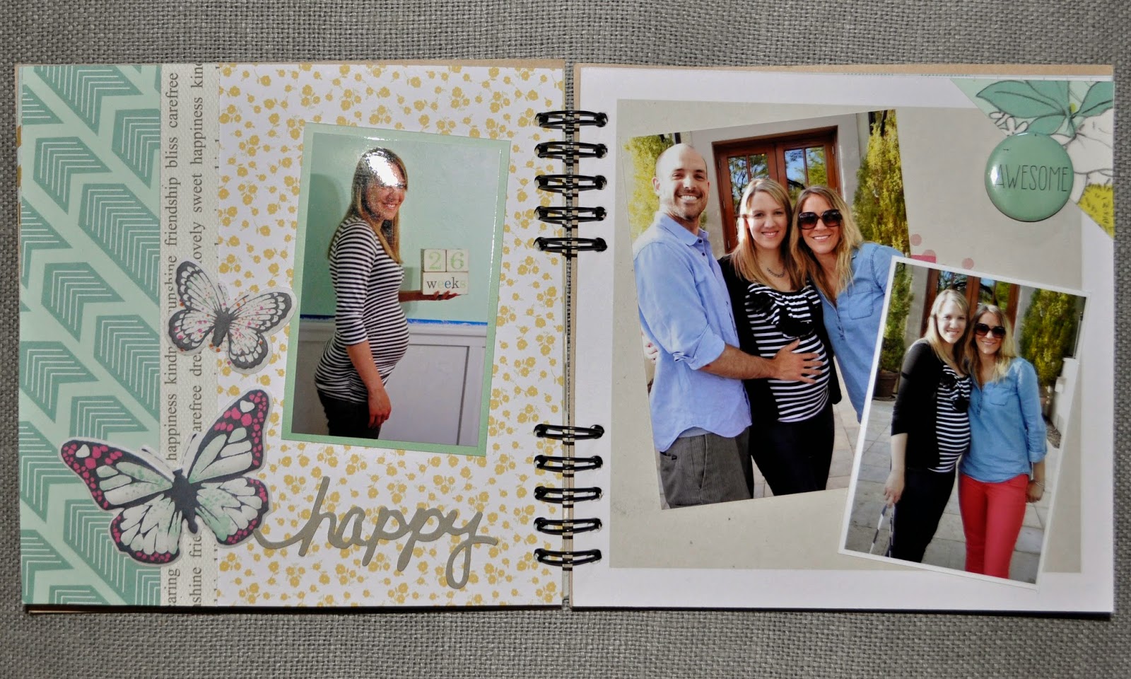 Finding Beauty in Life: Scrapbook Monday: Pregnancy Mini Album - Gift ...