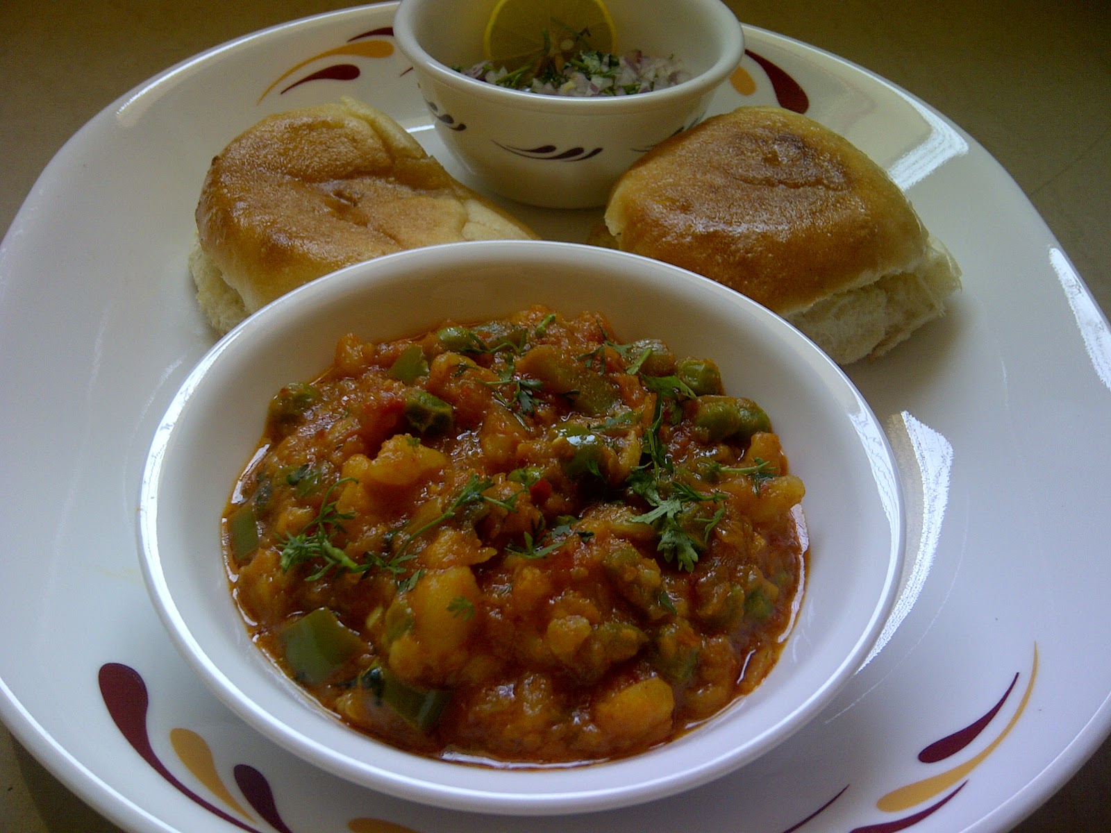 AMU'S RECIPES: Khada Pav-Bhaji