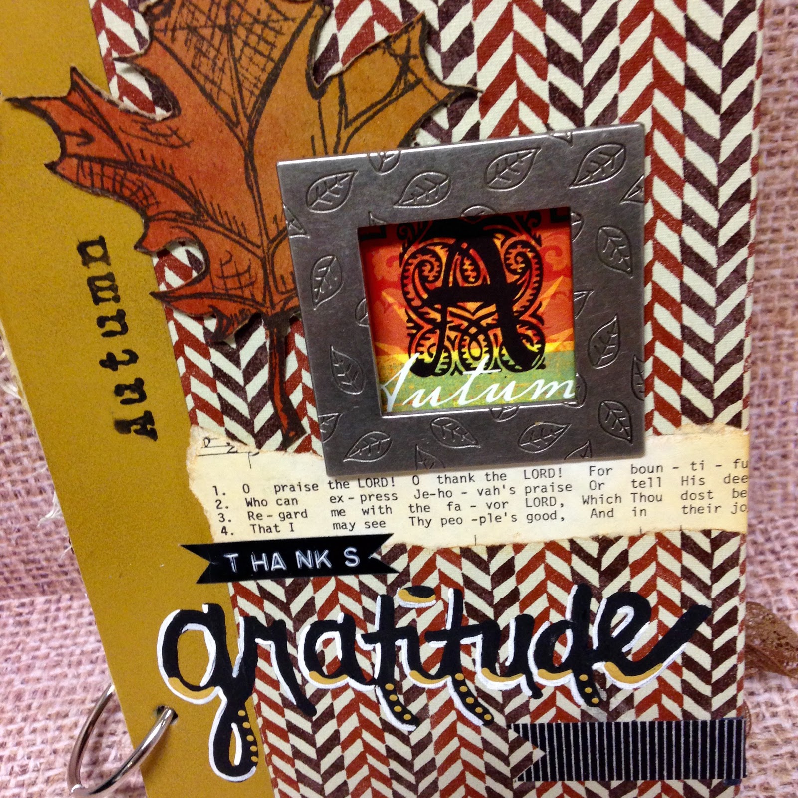SewPaperPaint: DIY Smash Book Journal for Fall