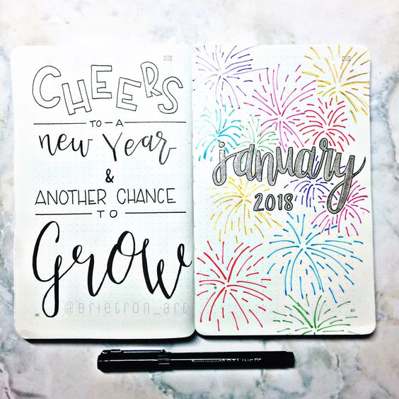 Bullet Journal: 10 ideias de Capas para Janeiro - BLOG ALINE RIBEIRO