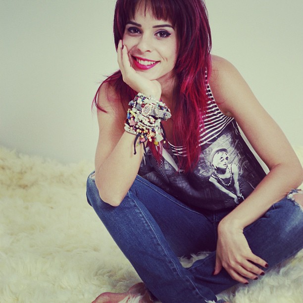 Blog Adoradores: Marcela Taís em estúdio começando novo projeto