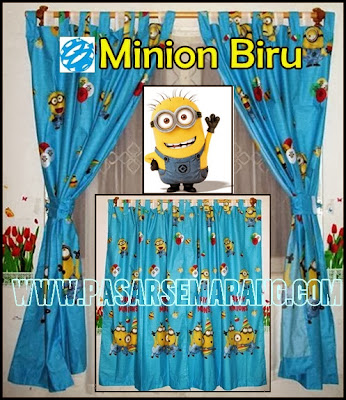 Jual Tirai Jendela Motif Minion dan Resensi Despicable Me | Pasar Semarang