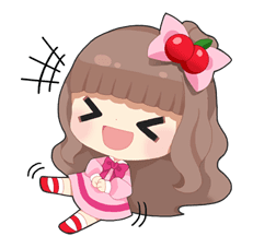 png : sticker1908 - LINE PLAY Cherry's Sweet Day