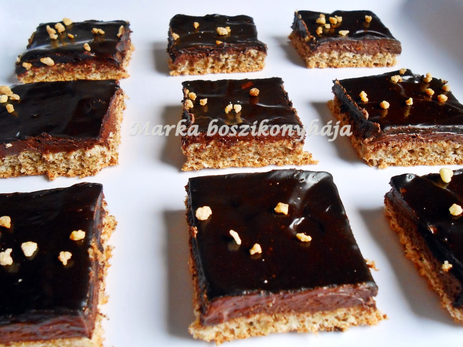 Marka boszikonyhája: Diós-csokis süti