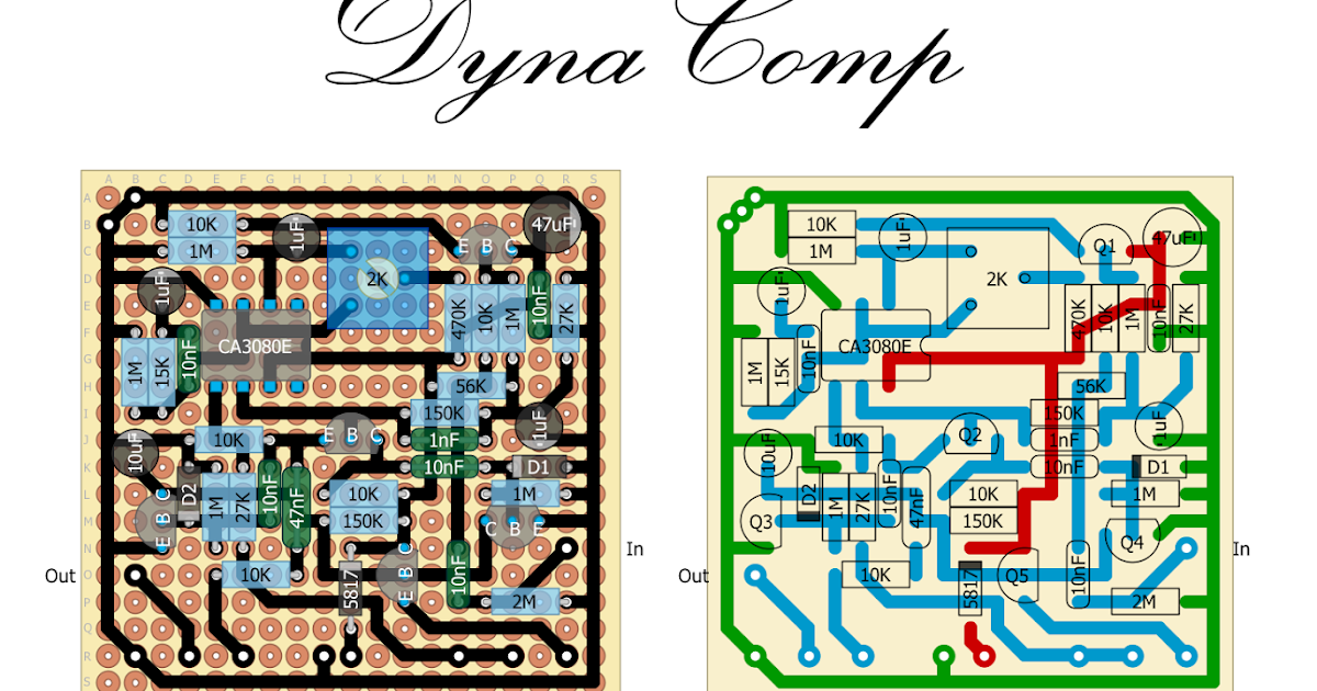Perf and PCB Effects Layouts: MXR DynaComp