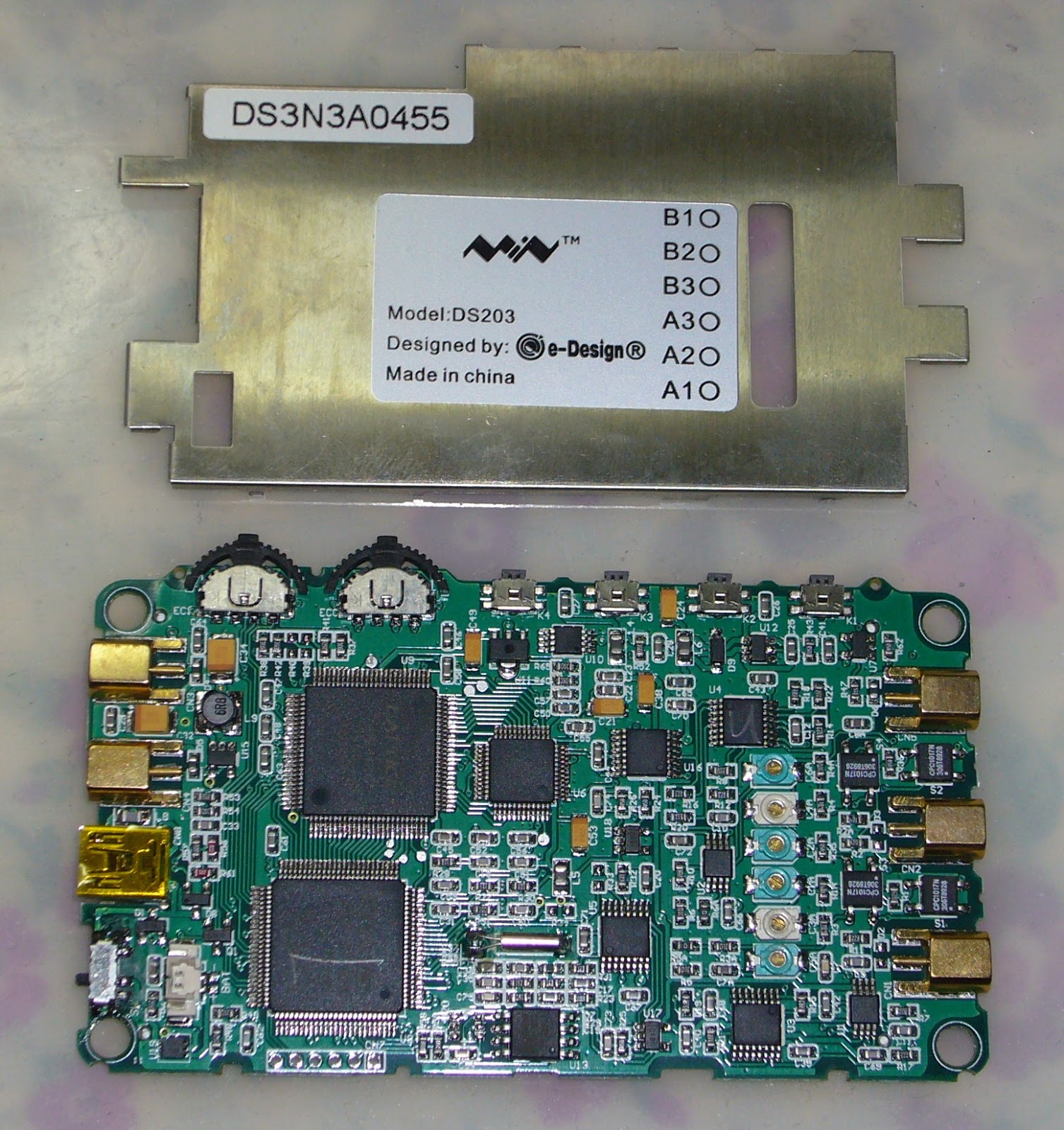 マーティーの工房日誌: 携帯オシロ DSO QUAD "DS203" 修理（OP-AMP）