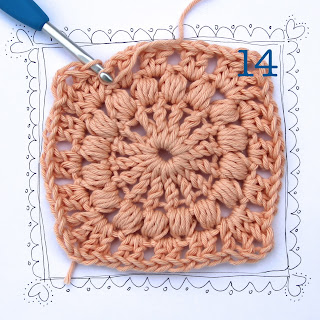 creJJtion: Crochet Square With Puff Stitch ~ Tutorial