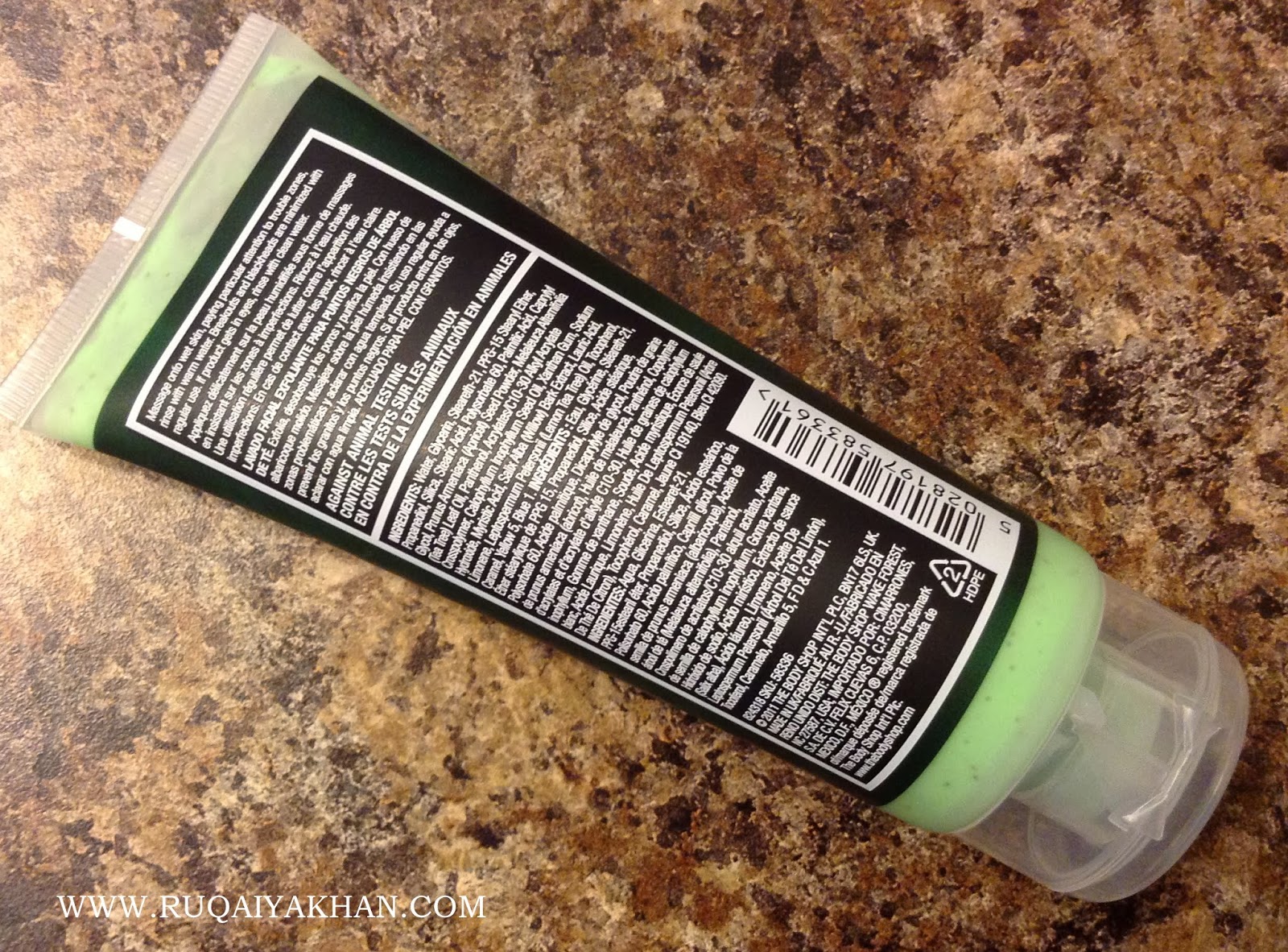 Ruqaiya Khan: The Body Shop Tea Tree Skin Clearing Facial Wash and ...