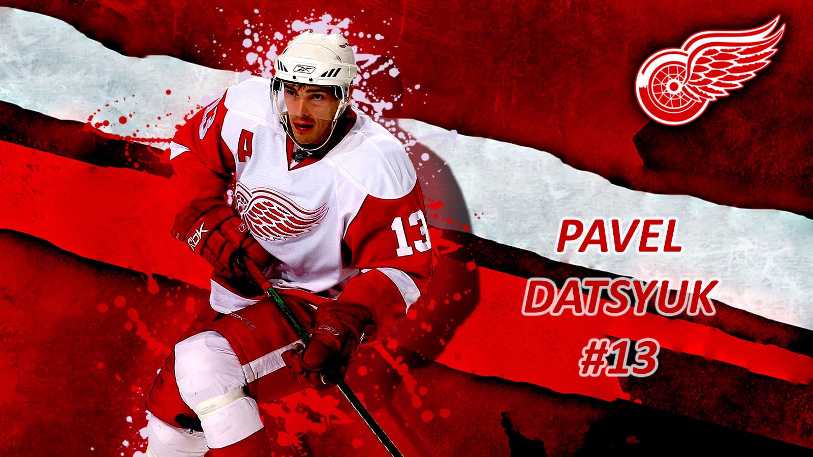 HOCKEYPUCK DELUXE: PAVEL DATSYUK - DETROIT RED WINGS