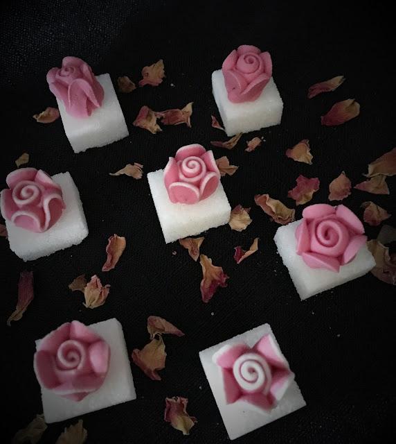 A Tray of Bliss: A Homespun Year...Decorated sugar cubes...