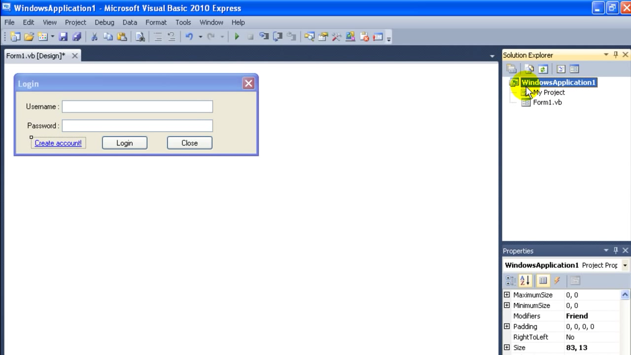 Membuat Form Login di Visual Basic 2010 - Jawa Timur Coding Center