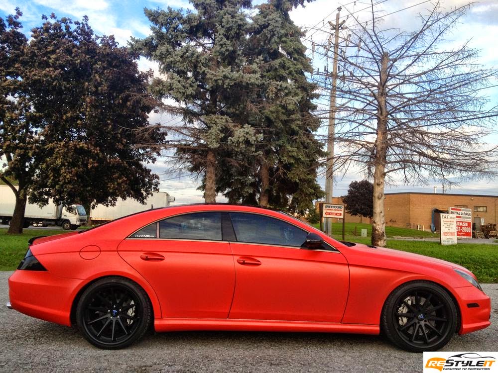 Mercedes-Benz C219 CLS55 AMG Matte Red | BENZTUNING