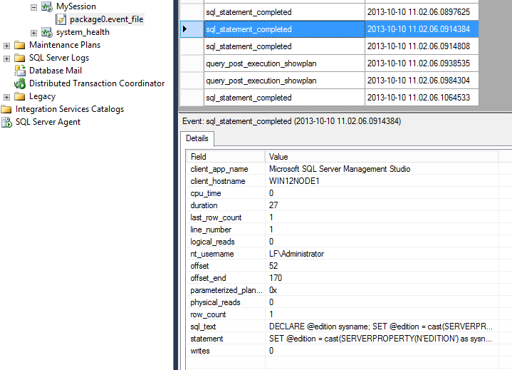 SQL Server Tips & Tricks: Extended Events : Leggere il contenuto del ...