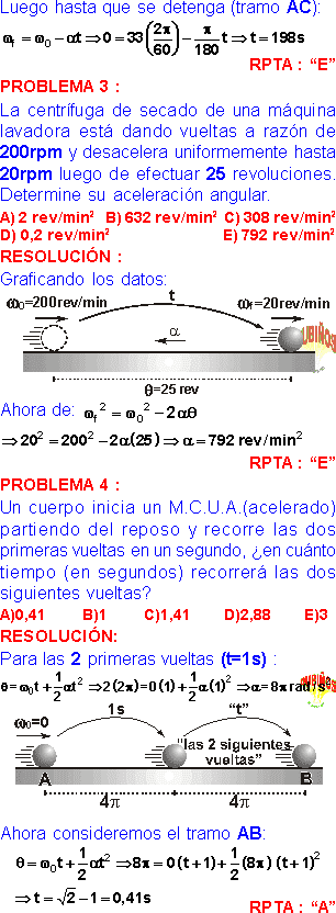 MOVIMIENTO CIRCULAR UNIFORMEMENTE VARIADO FÓRMULAS EJEMPLOS Y ...