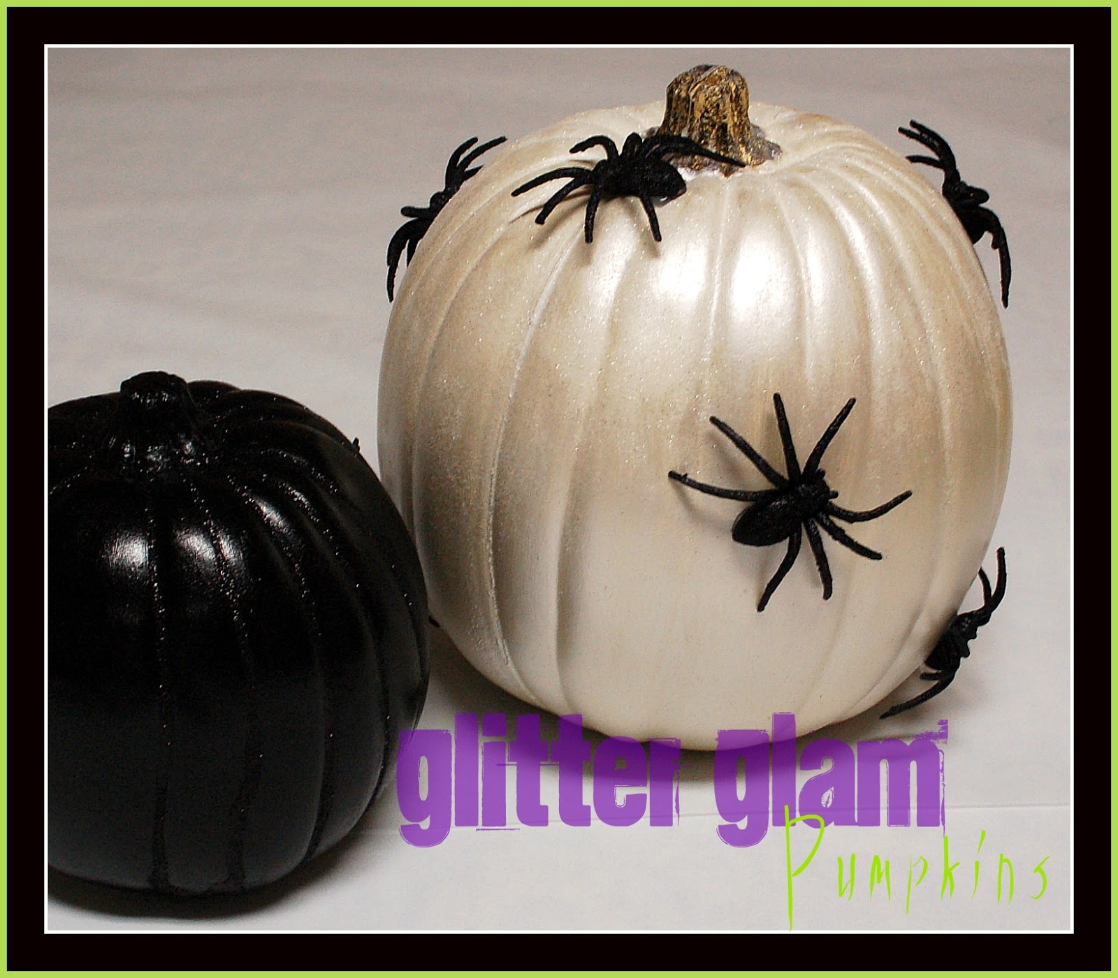 Doodles and Doilies: Glitter Glam Pumpkins