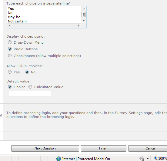 Sharepoint Knowledge Share How To Create A Survey In Sharepoint 2010