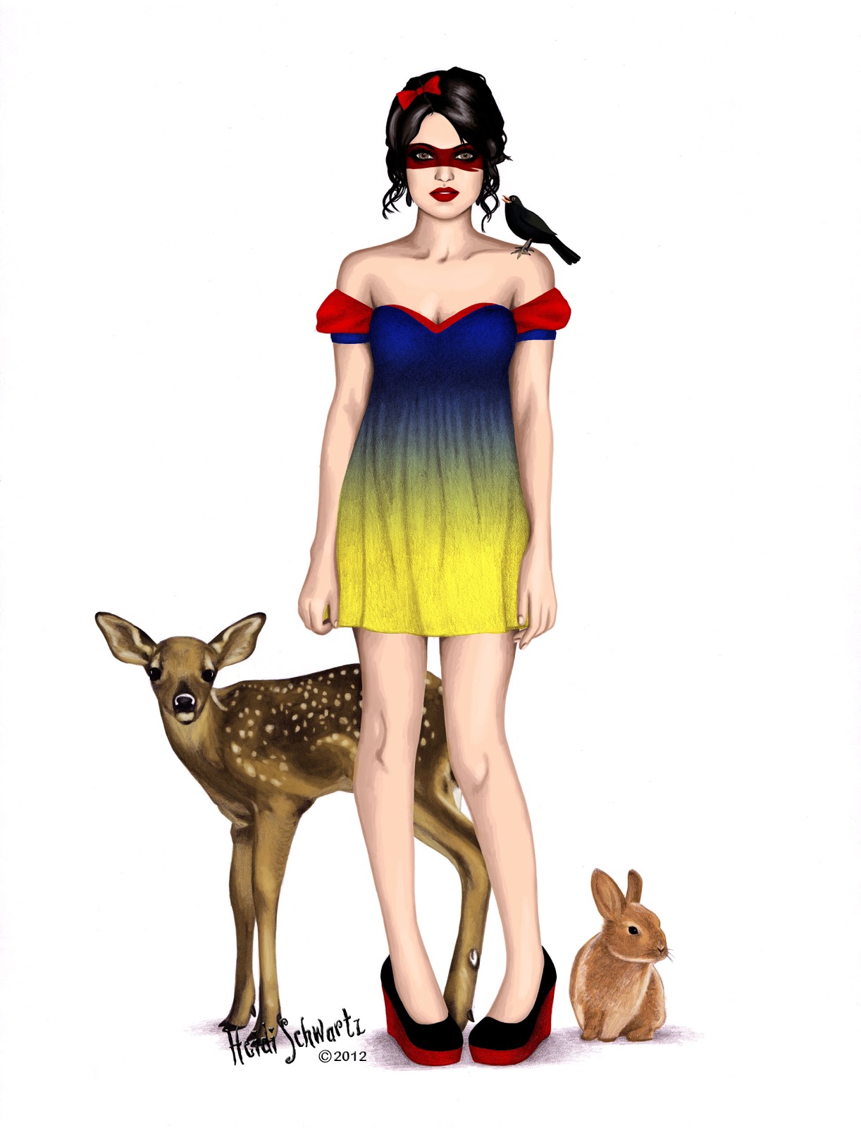 Heidi Schwartz: Superhero Snow White Character Concept Art