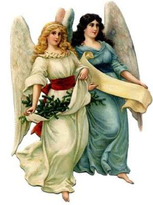 Three Sweet Vintage Angel Images