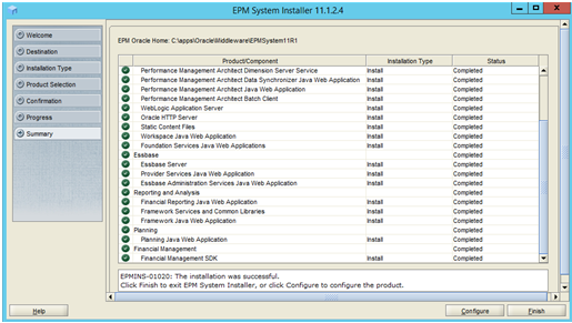 Hyperion 11.1.2.4 Installation guide