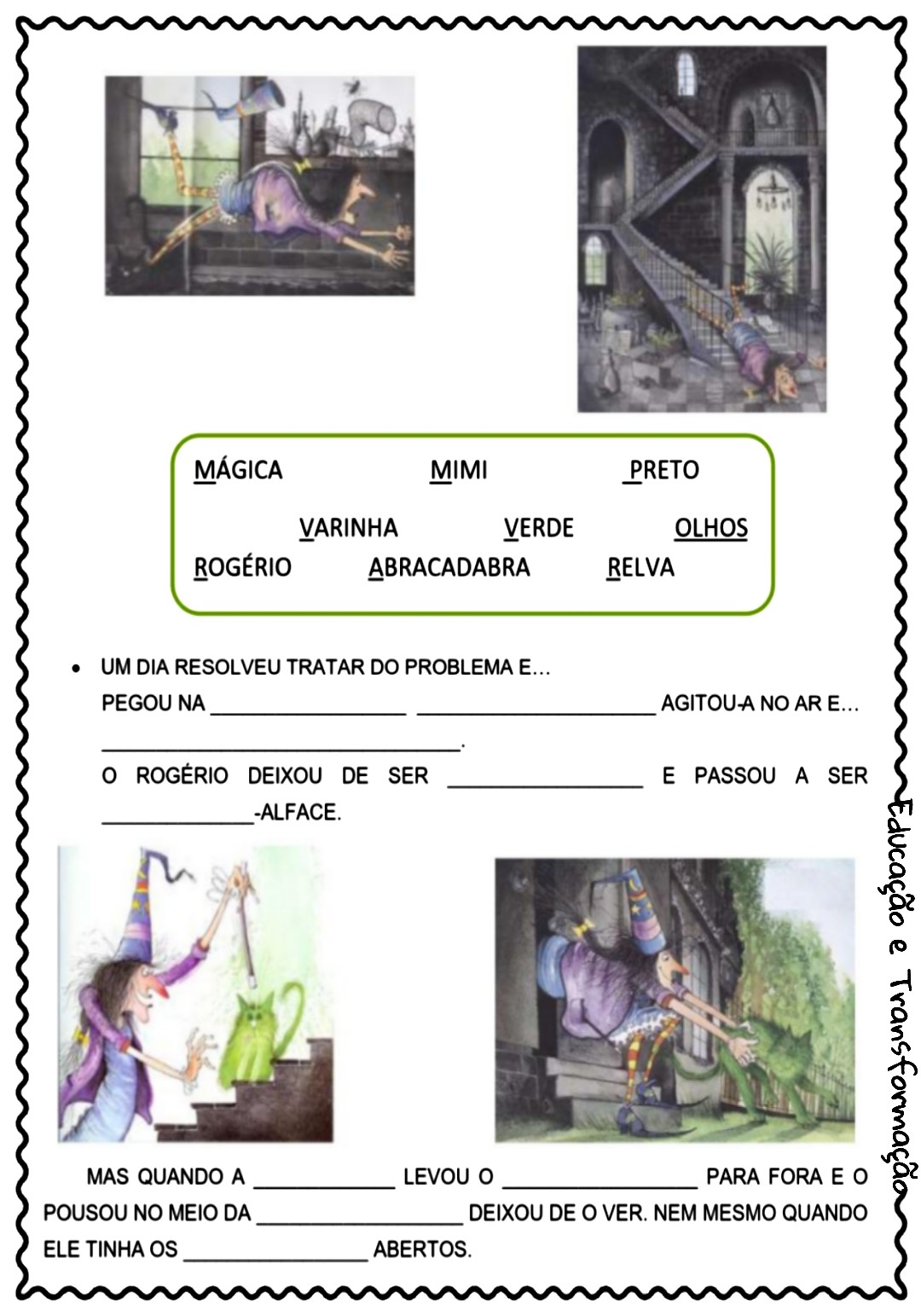 Sequência didática do livro: A bruxa Mimi ~ Atividades para Jardim