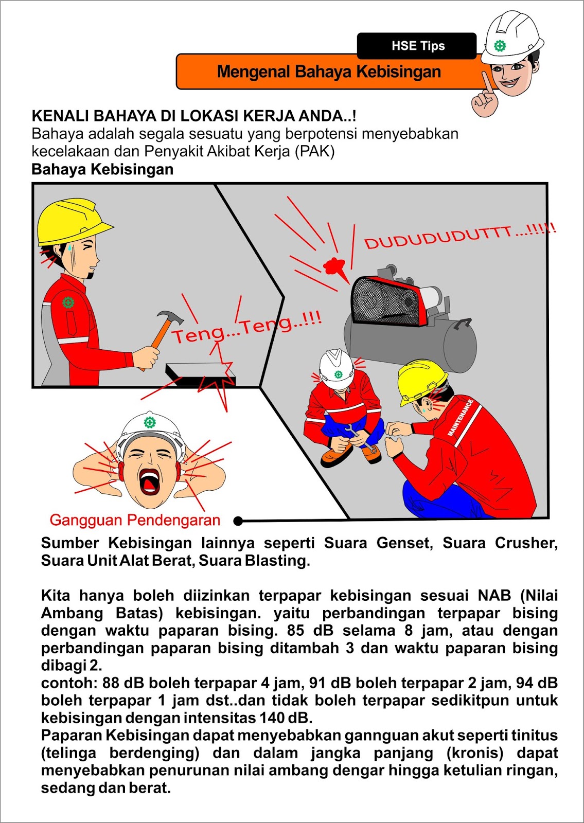 Tips Mengenai Bahaya Kebisingan | Health, Safety, and Environmental Tips