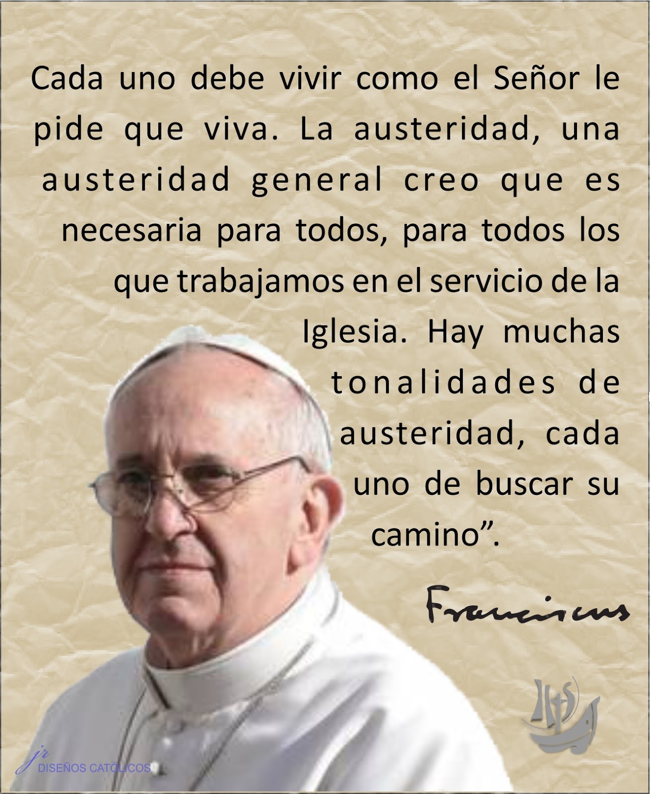 TARJETAS Y ORACIONES CATOLICAS: AUSTERIDAD